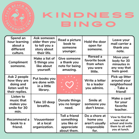 Kindness bingo free printable